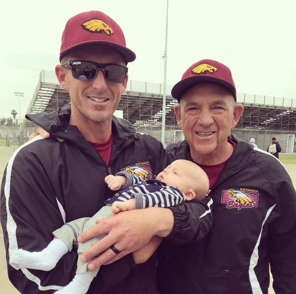 Estancia’s baseball coach Kevin Conlin spending some quality time on ...