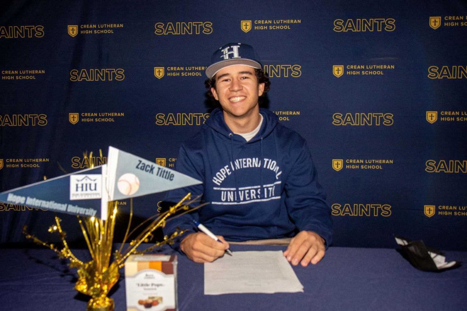 Crean Lutheran’s Zachary Tittle signs to play baseball for Hope ...