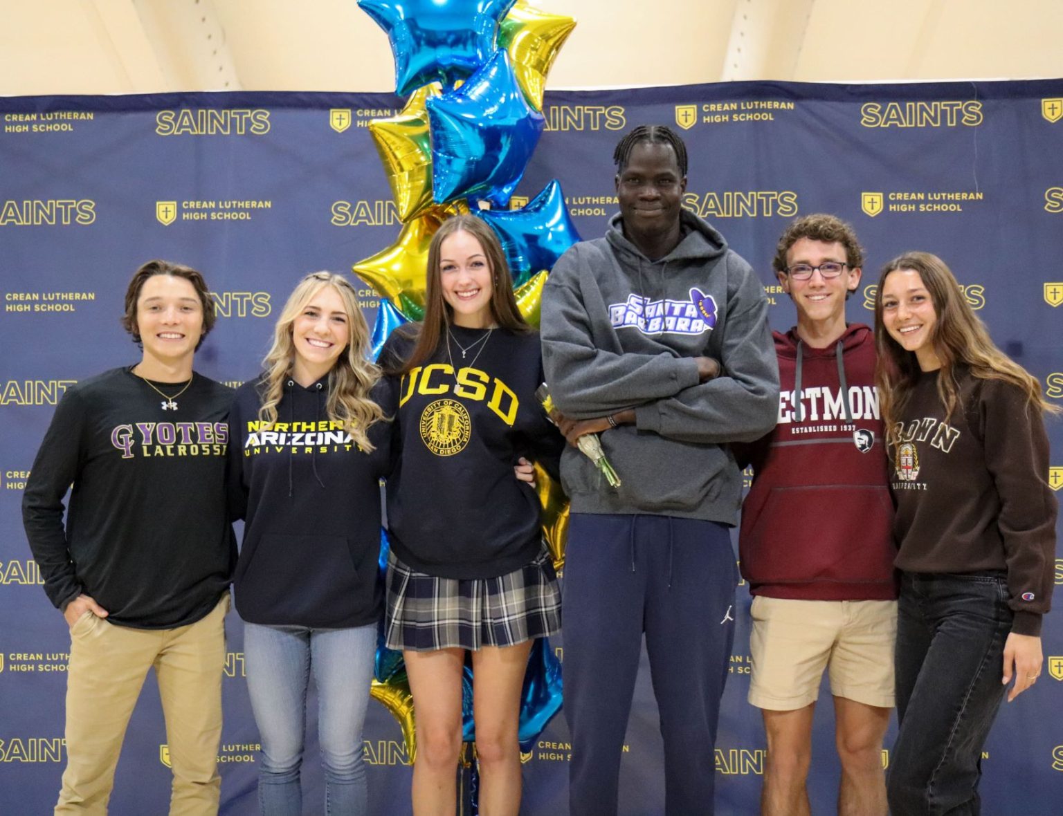 PHOTOS: Six Crean Lutheran athletes sign national letters of intent