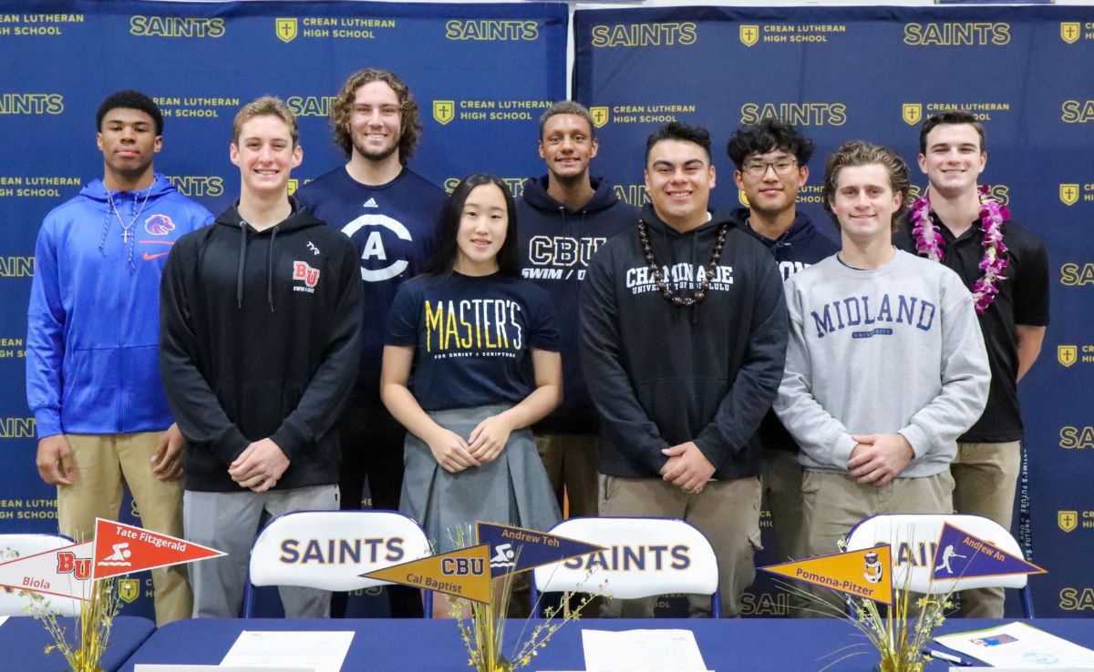 PHOTOS: Nine Crean Lutheran athletes sign national college letters of ...