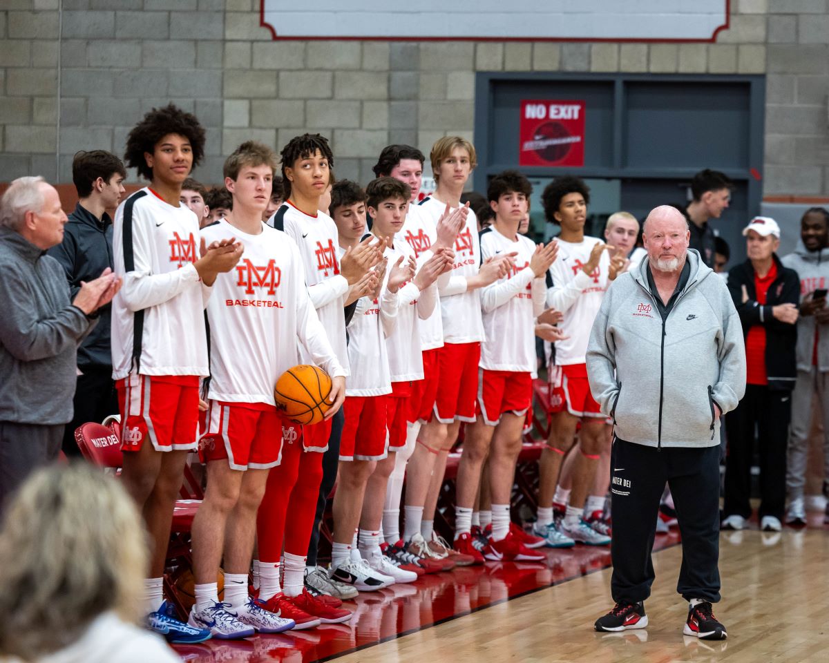 PHOTOS: Mater Dei basketball coach Gary McKnight has home court named ...